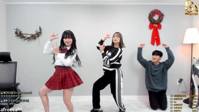 [클립]NSx퀸다미x핀아 -톰보이 안무 | 아프리카TV VOD