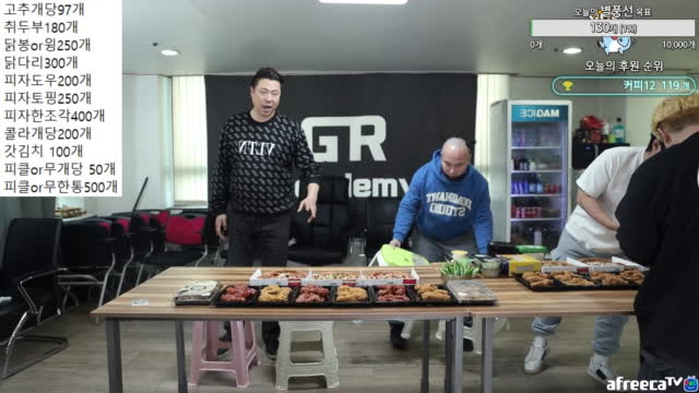 부천 Gra 왕창데이2ㅈ밥대전 게스트 하늘이~ 오늘의 꼴등은 누구 거루x드록바x홍윤화x민두x룡과x격수x미영자 아프리카