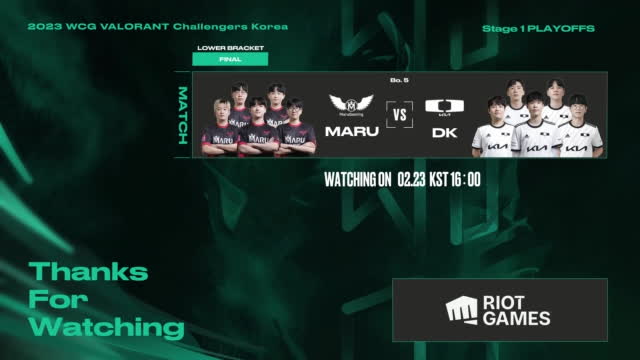 2023 WCG 발로란트 챌린저스 코리아 - 스테이지 1 플레이오프 4일차 I MARU vs. RIO, DK vs. SDC | SOOP VOD