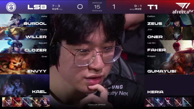 [日本語中継] HLE vs BRO - T1 vs LSB | 2023 LCK Spring Split | 아프리카TV VOD