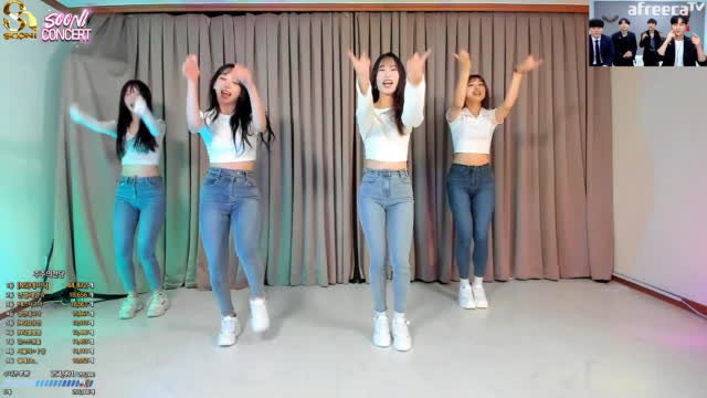 [클립][NSB] 류하x쭈디x겸둥이x핀아 - Gee [소녀시대] [수니그룹 수니콘 토토가미션!] | SOOP VOD