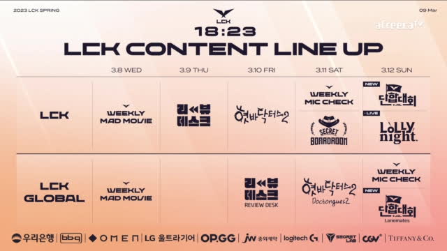 [日本語中継] LSB vs GEN - DRX vs T1 | 2023 LCK Spring Split | 아프리카TV VOD