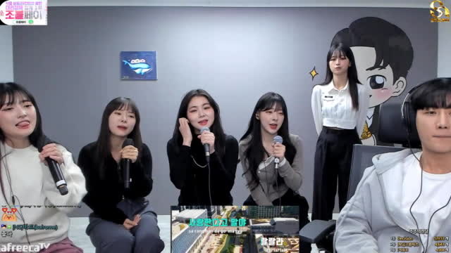 [클립]빡다혜x배그나x안예슬띠x지붕위소희 - 보고싶었어 [WSG워너비] | SOOP VOD