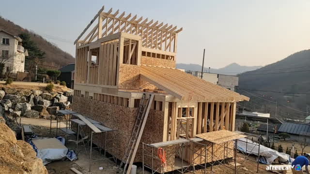 [클립] 골조작업 4일차 모습 - 48호집 | SOOP VOD