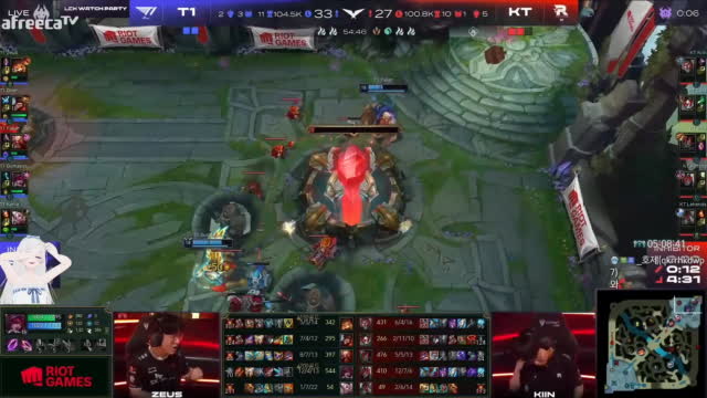 [클립] 하이요 T1 vs kt 5세트 반응 | SOOP VOD