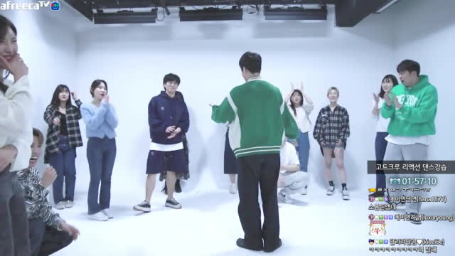 [클립][AMC]2기 면접! Goat크루 리액션 댄스 강습!_ 띵띵땅땅 | 아프리카TV VOD