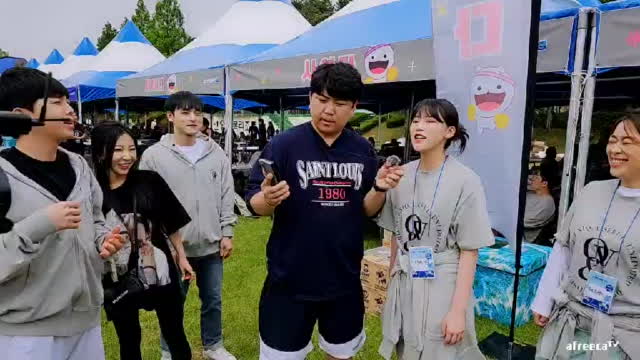 뽀렌즈 체육대회 정리하러온 크루 뽀렌즈 원조유정이×냥금이×아이엔in×빛나는도경×최준기×석씨가문×라온제나 아프리카tv Vod