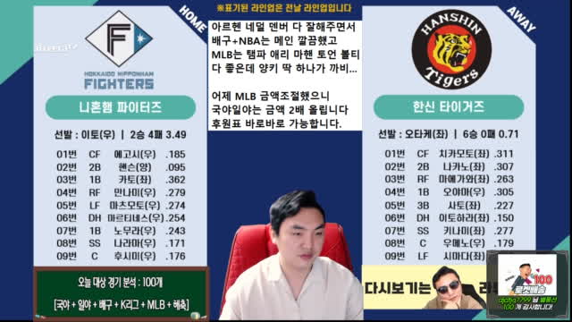 금액↑↑↑ 국내야구 일본야구 K리그 배구 분석 前와이즈분석위원 라다의 스포츠분석 국야 일야 남배 축구 Kbo