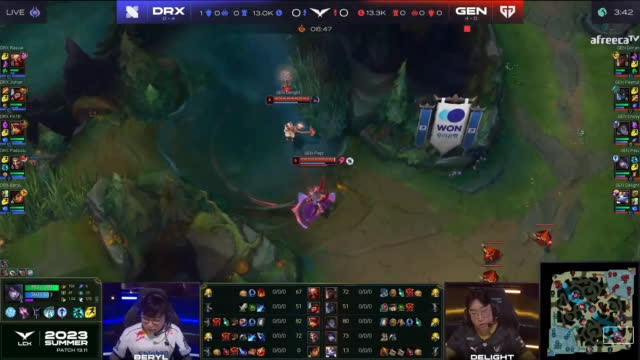 [日本語中継] GEN vs DRX - KT vs DK | 2023 LCK Summer Split | 아프리카TV VOD