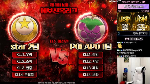 서든 에보 Kill 백인범 ★kill 친목리그 혼돈의 B조 5경기 스타2팀vs폴라포1팀 서브중계도류묵 아프리카tv Vod