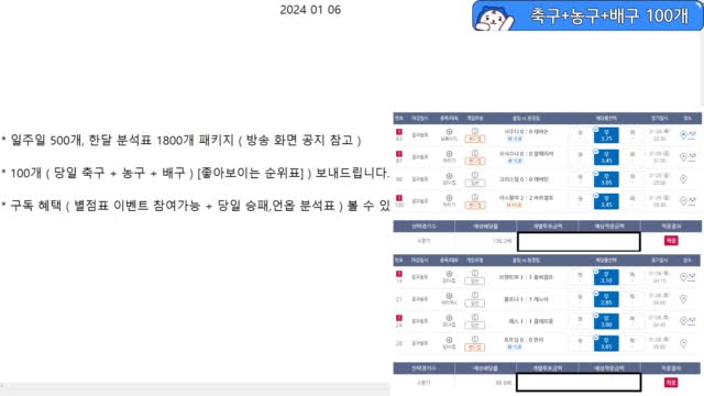 무농사 136배에 이어서 96배도 적중 ㅅㅅ 해축 메인도 좋았고 또 가봅시다 축구분석 배구분석 농구분석 스포츠분석