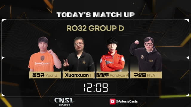 윤진규, 쐔쐔, 정경두, 구성훈 캐스터뮤즈 스타 CNSL S7 Yoon XuanXuan Paralyze HiyA RO.32 | SOOP VOD