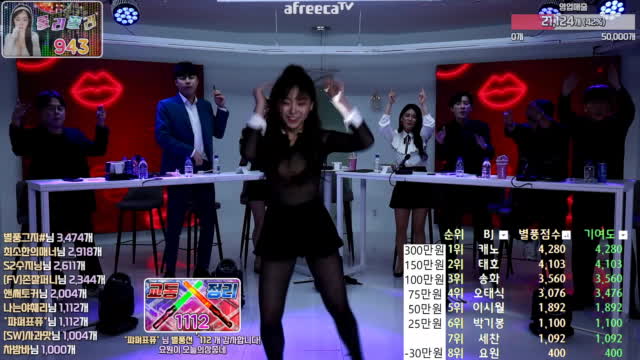 [클립]섹시큐티 블랙 시스루 프린세스 교통정리 이쁜이 ˚요원˚ 이뽀 ♥♥ | SOOP VOD