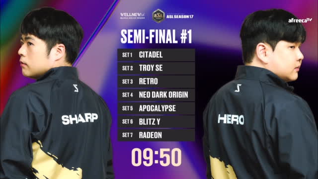 ASL 17 Ro. 4 Semifinal Match 1 Sharp vs Hero | SOOP VOD