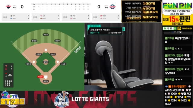 생 롯데편파 Vs 기아 선발 윌커슨스윕 가보자 이런기회가 없다 롯데자이언츠 서정민코치 아프리카tv Vod