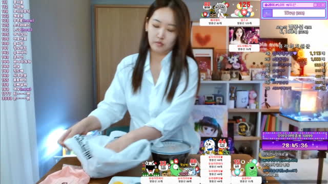 💜작업실💜호다닥 밥먹고 합시닷_#이모티콘 #그림 #캐릭터 | 아프리카TV VOD