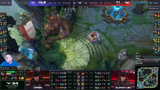 T1 vs HLE 그리고 EDG vs OMG #LPLCostream #LCKwatchparty | SOOP VOD
