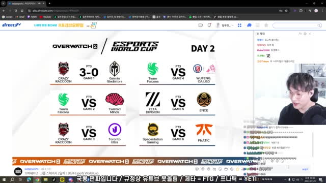 [일루전 중계] 오버워치 사우디컵(EWC) 2일차 중계!!! 팔콘 vs TM | SOOP VOD