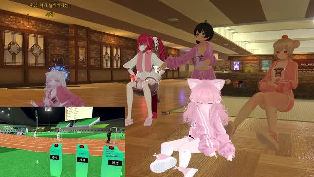 [클립]400m 장애물 이어달리기 응원하는 버스터콜 멤버들 반응 | SOOP VOD