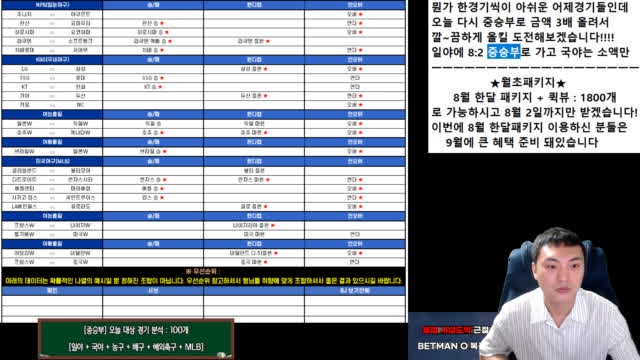 중승부 국내야구 일본야구 올림픽 Mlb 분석 前와이즈분석위원 라다의 스포츠분석 국야 일야 믈브 농구 배구