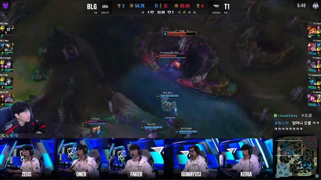 [T1 VS BLG] 2배속 전투를 선도하는 케리아 마지막 한타 | SOOP VOD