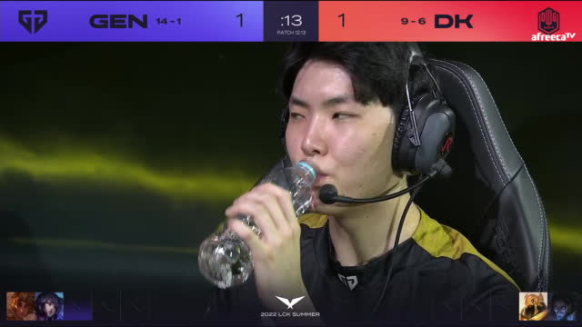 [캐치][DK vs GEN] 3세트 / 2022 LCK 서머 | SOOP VOD