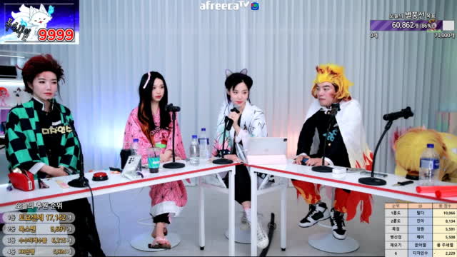 캐치 Miss7 시즌2 13화 귀멸의 칼날 코스프레특집 일륜도를 지켜라 상금 백만원 벌칙 디진다돈까스 디자인수x메이x틸다x장원