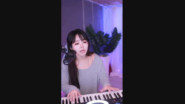 캐치 노래 탑현 나에게 그대만이 피아노 음방 라이브 신청곡 리액션 연주 소통 노래하는하니 여캠 틱톡