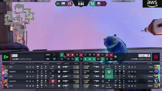 [캐치]SEN vs. LOUD - 마스터스 마드리드 - 플레이오프 - 브래킷 스테이지 | SOOP VOD