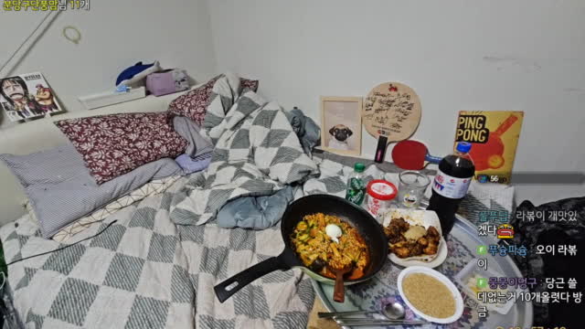 캐치 🌻봄춘천나볶이🍲굽네갈비천사치킨🍗첫끼먹방and카페소통노래🎶음악길거리동네산책맛집여행부천 Soop Vod