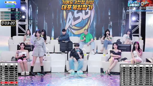 캐치 Asg 상위그룹 추가급여를 가져가세요 포카린x구니스x어푸x이지니x이밍x이령아x히세x한홍임x이주리x문어 노래댄스라이브